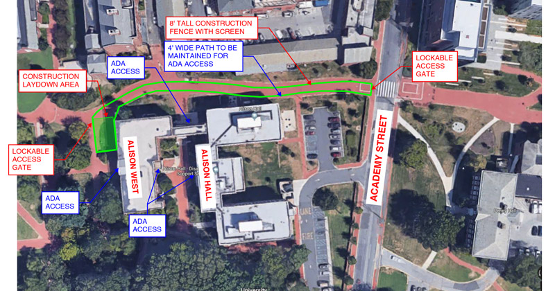 Roof replacement underway on Alison West | UDaily