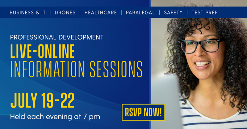 Professional Development Virtual Info Session July 19-22 | University ...