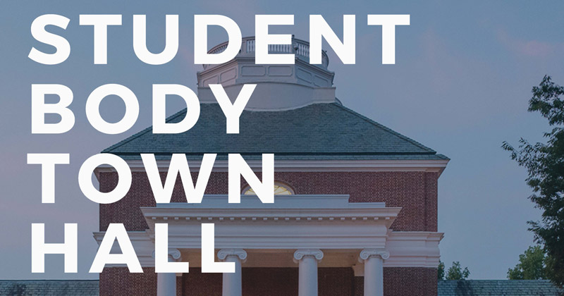Student Body Town Hall set Nov. 11 | University of Delaware