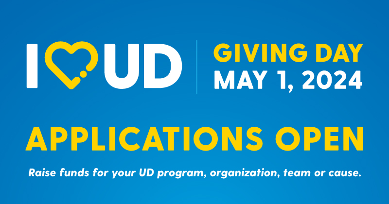 Apply now to participate in I Heart UD Giving Day | University of Delaware